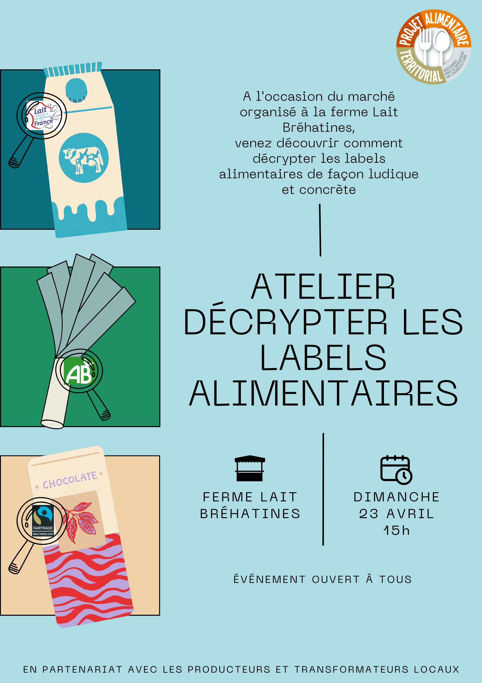 Atelier "Décrypter les labels alimentaires" - ÎLE-DE-BRÉHAT