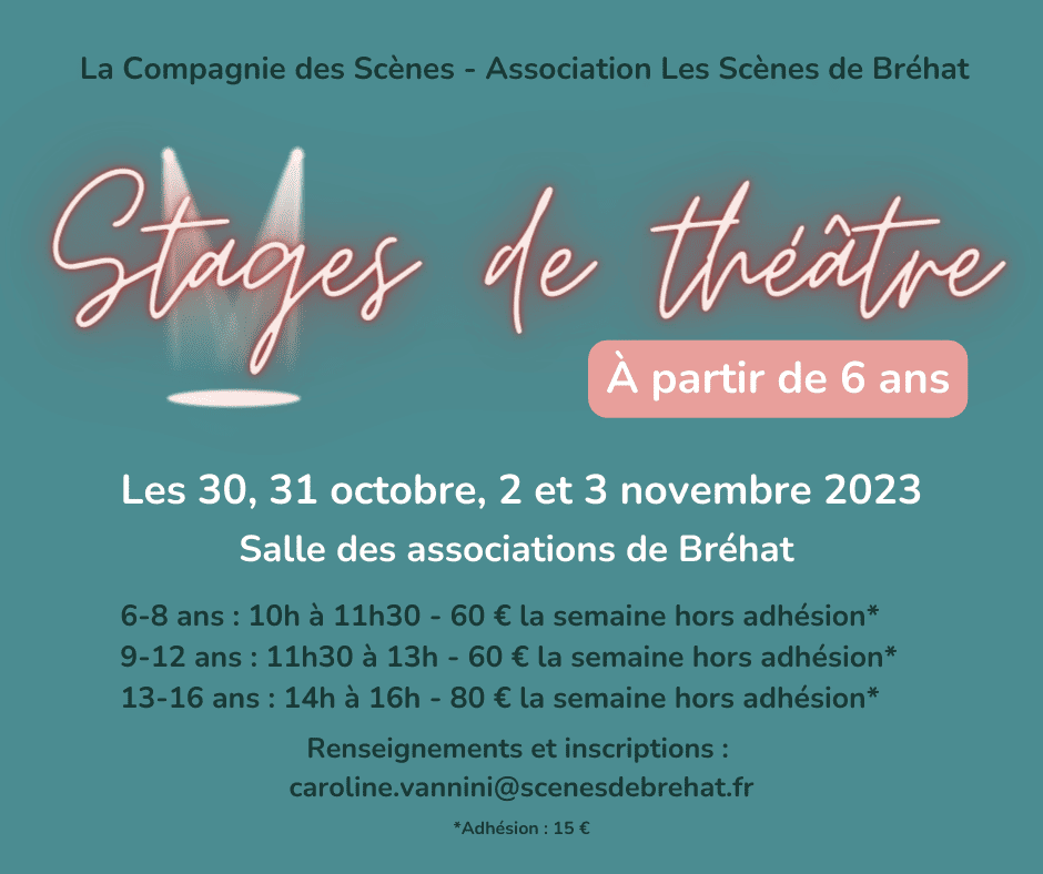 STAGES DE THÉÂTRE - ÎLE-DE-BRÉHAT